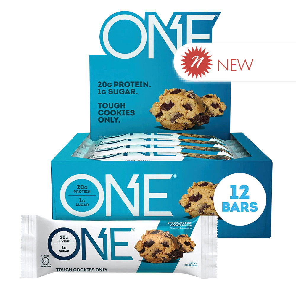 ONE Chocolate Chip Cookie Dough 2.12 oz Bar | Nassau Candy