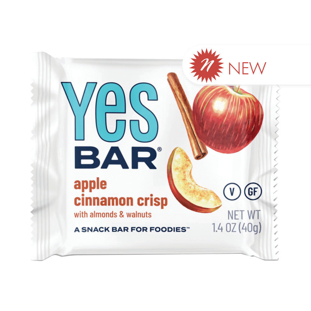 Yes Bar Apple Cinnamon Crisp 1.4 oz | Nassau Candy