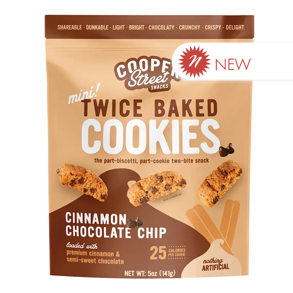 Cooper Street Cinnamon Cho Chip Twice Bake Cookies | Nassau Candy