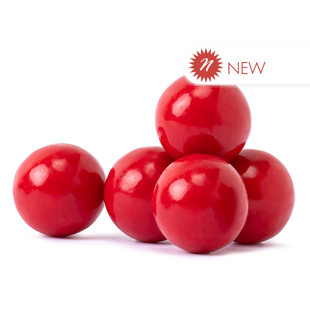 Clever Candy Red Cherry Flavored Gumballs | Nassau Candy