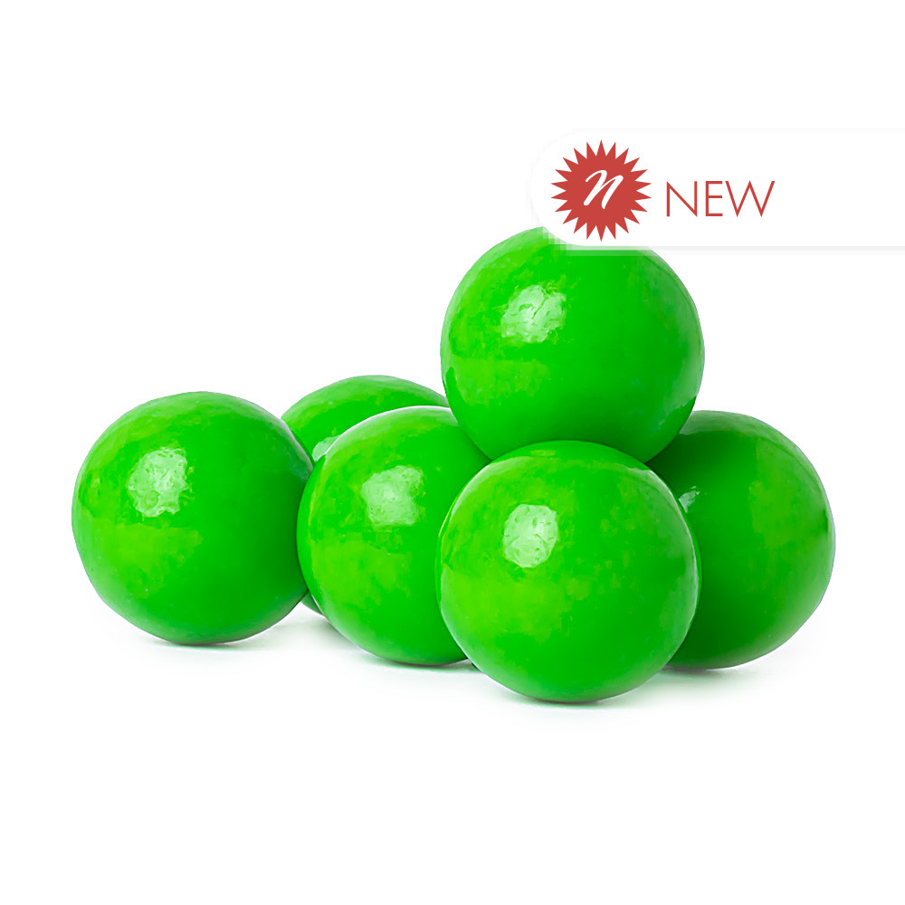 Clever Candy Green Apple Flavored Gumballs | Nassau Candy