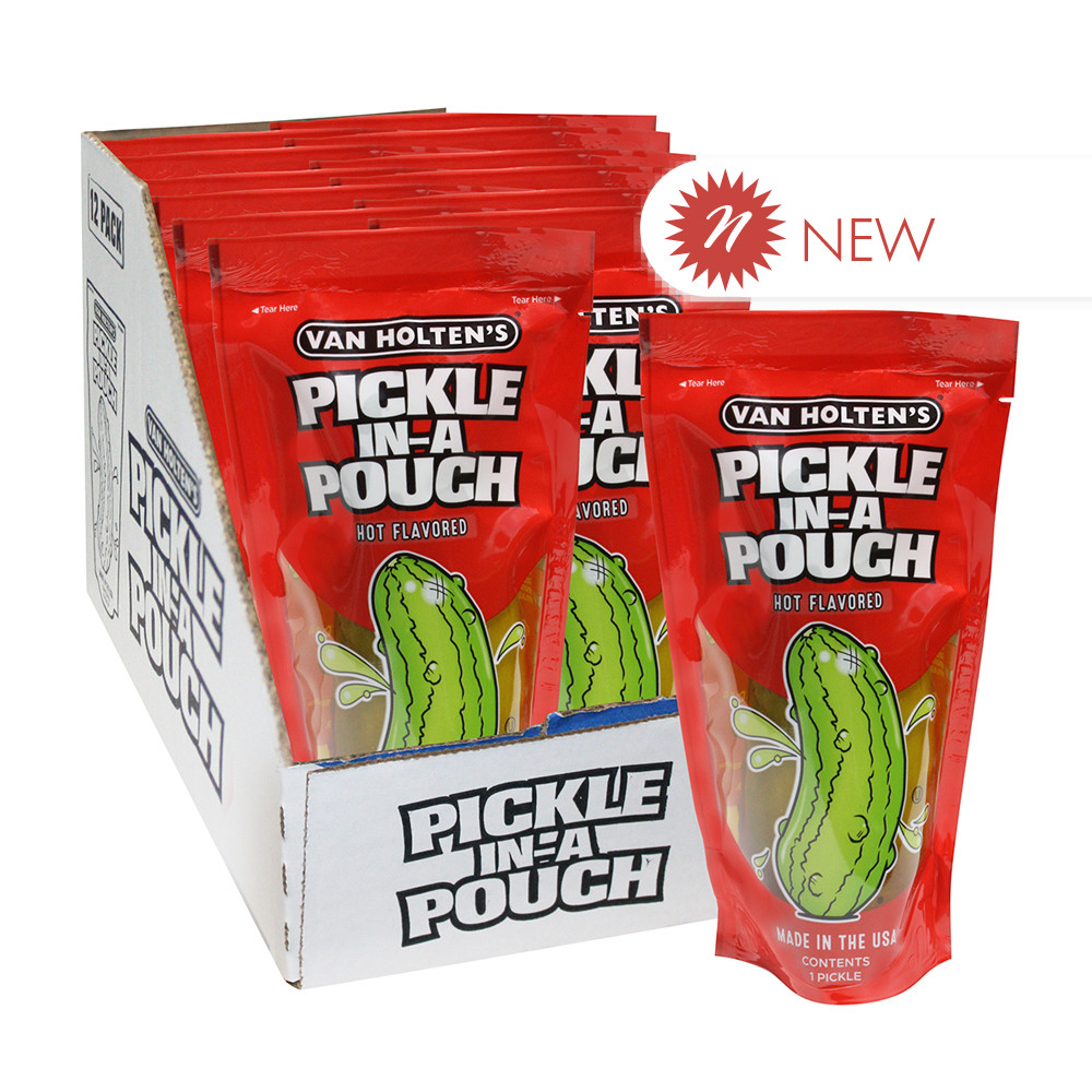 Van Holten's Hot Pickle in a Pouch | Nassau Candy