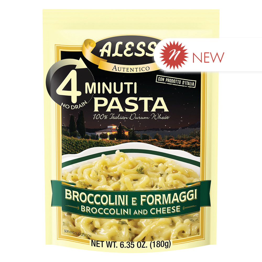 Alessi Broccolini & Cheese 4 Minute Pasta | Nassau Candy