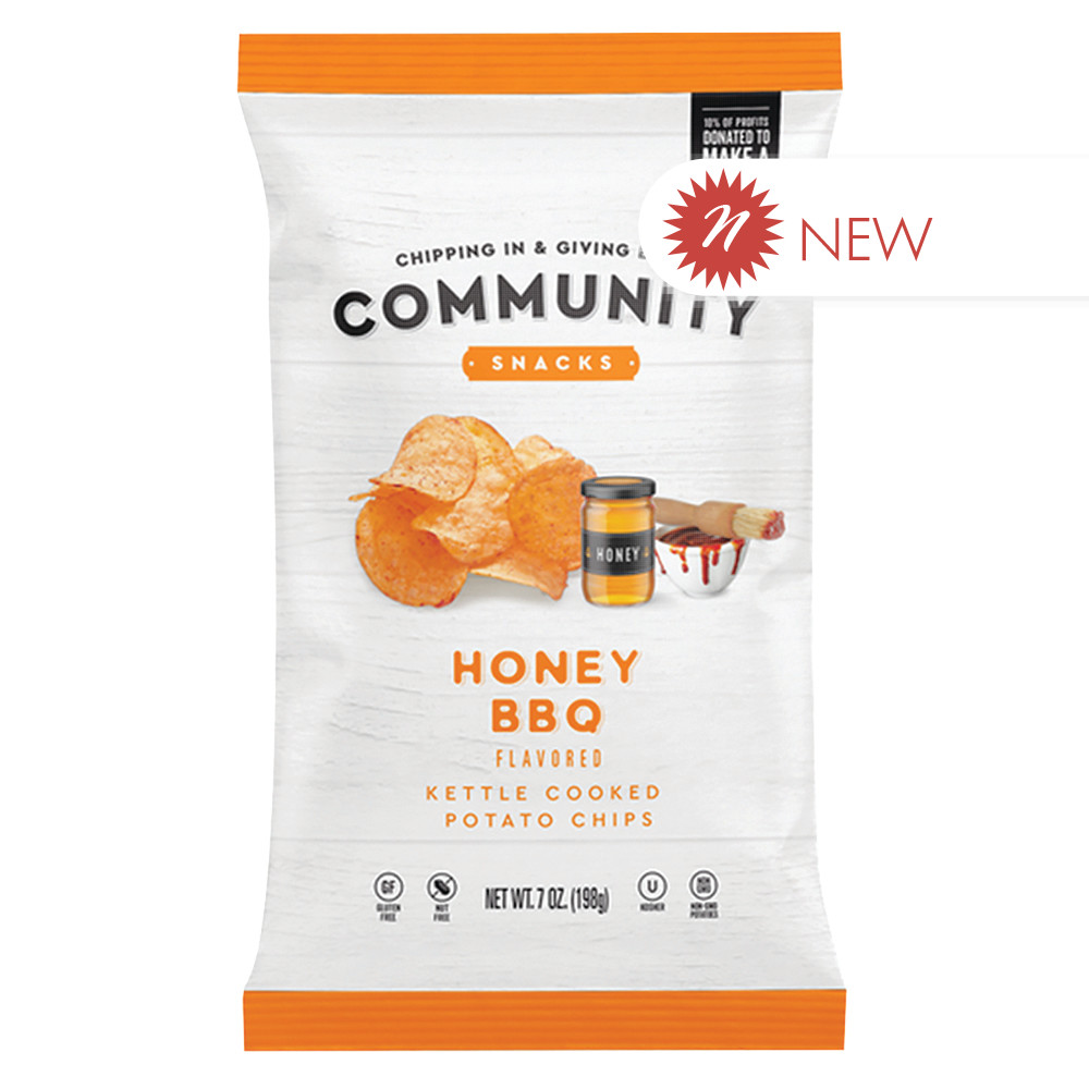 Community Snacks Honey BBQ Chips 2 oz Bag | Nassau Candy