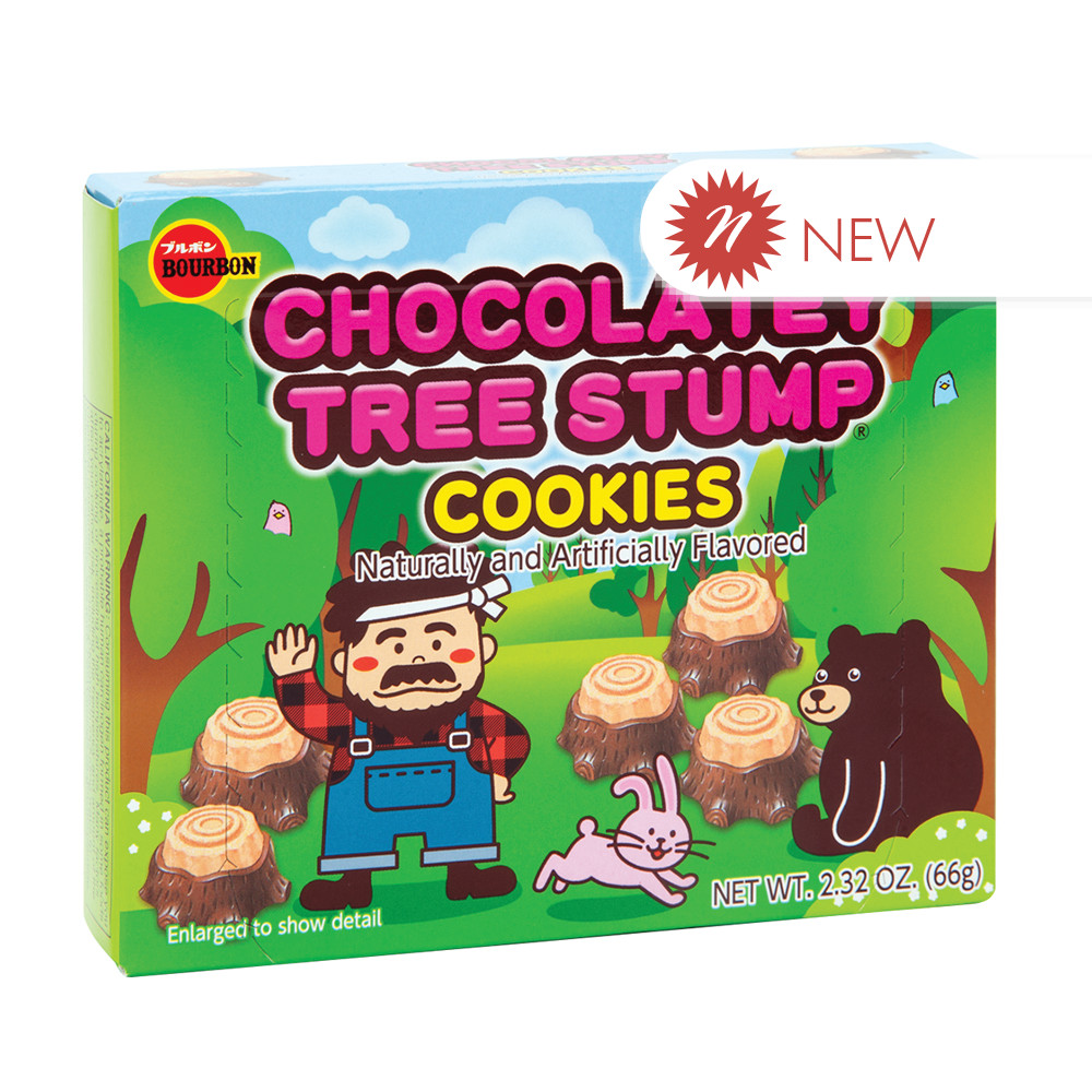 Chocolatey Tree Stump Cookies 2.32 oz Box | Nassau Candy