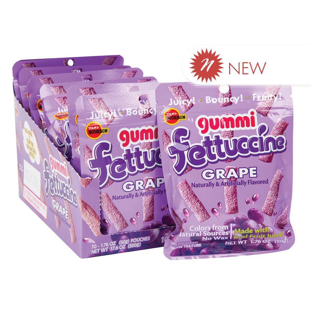 Fettuccine Grape Gummi 1.76 oz | Nassau Candy