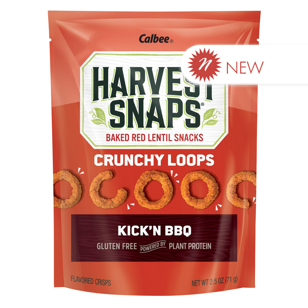 Calbee Harvest Snaps Crunchy Loops Kick n BBQ | Nassau Candy