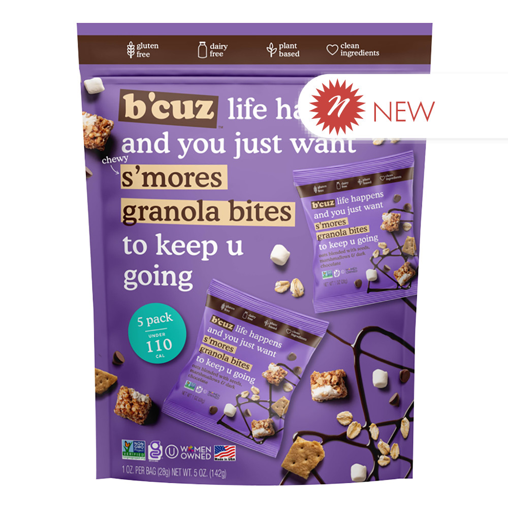 B'cuz S'mores Granola Bites Multipack 5 oz Pouch | Nassau Candy