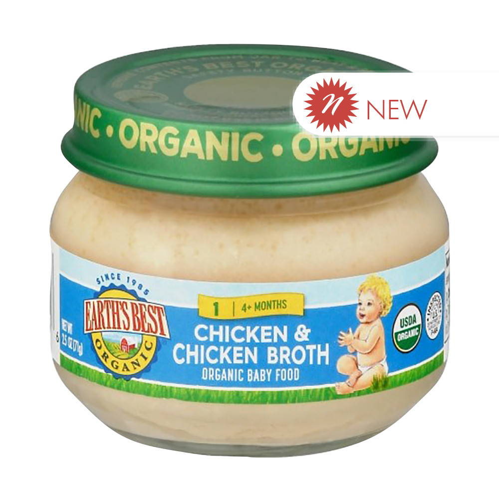 Earth's Best - Chicken & Chi Broth Jar - 2.5oz | Nassau Candy