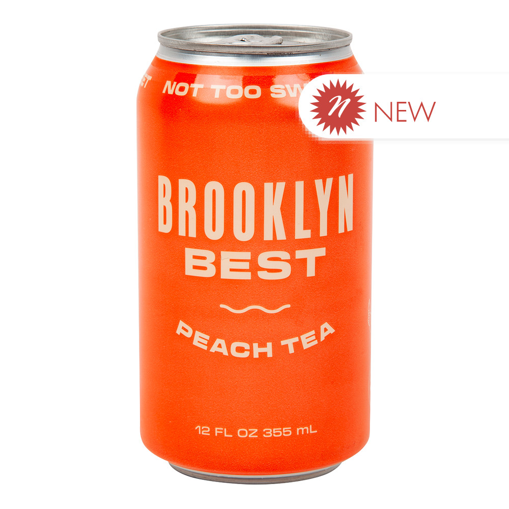 Brooklyn Best Peach Tea 12 oz Can | Nassau Candy
