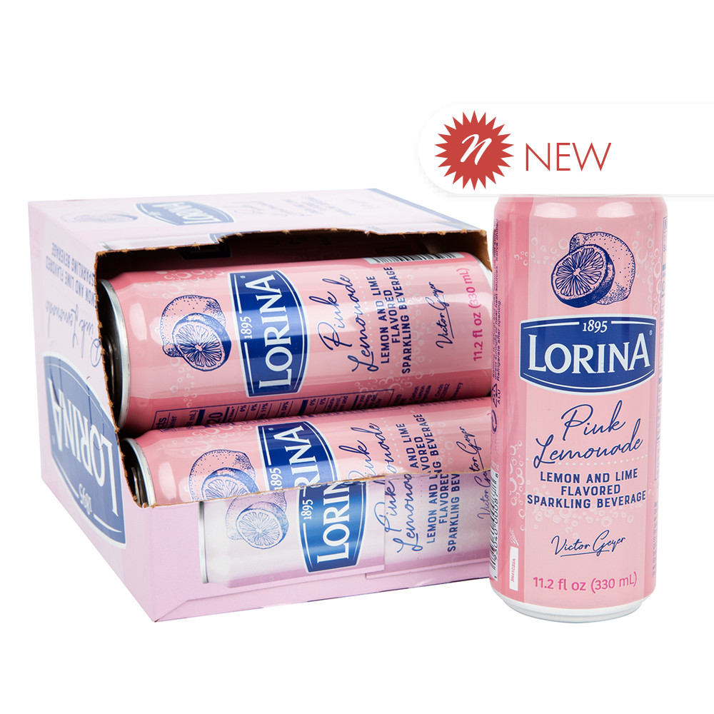 Lorina Pink Lemonade Lemon Lime Sparkling Lemonade Can | Nassau Candy