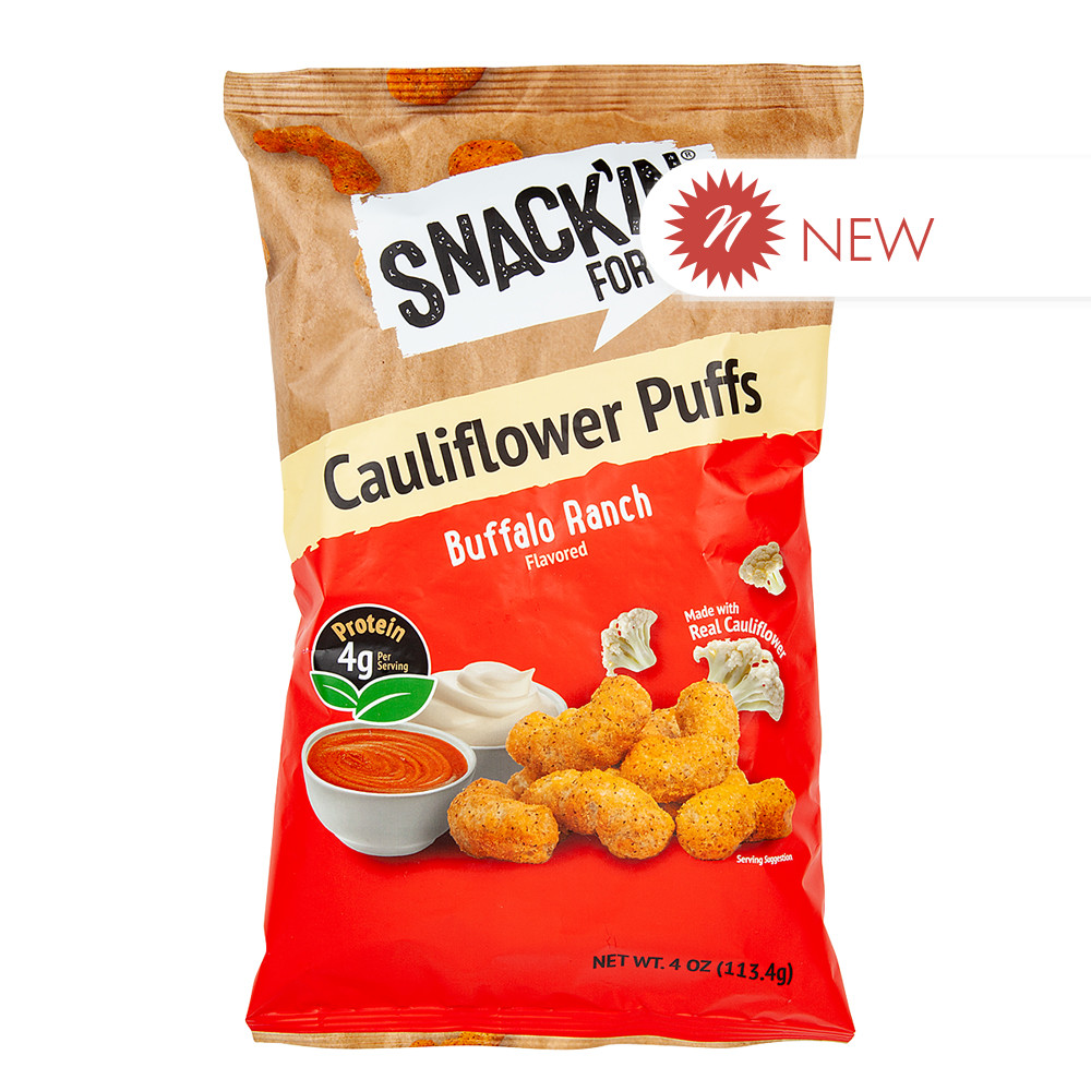 Snack'in For You Cauliflower Puffs Buffalo Ranch Bag | Nassau Candy