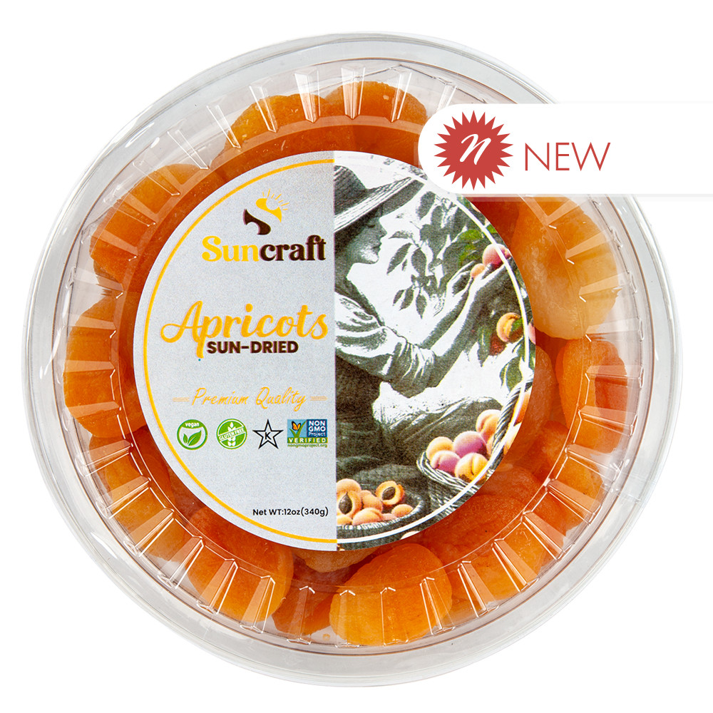 Apricots Turkish Dried 12 oz Round Tub | Nassau Candy
