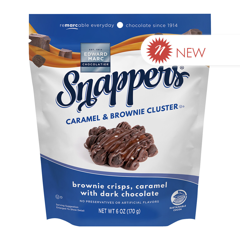 Snappers Brownie & Caramel Clusters 6 oz Bag | Nassau Candy