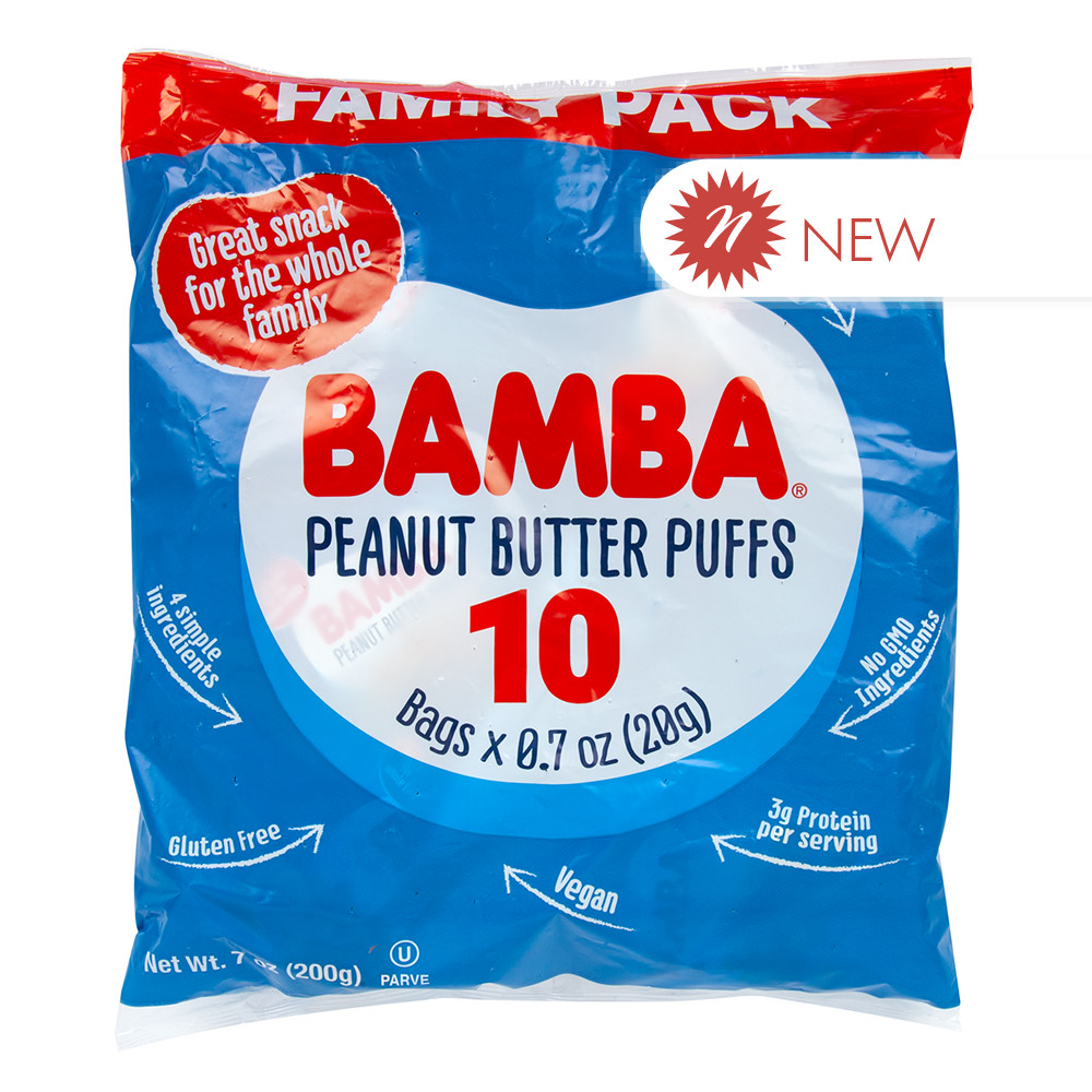 Gratify Bamba Peanut Butter Puffs Multi 10 Count Bag | Nassau Candy