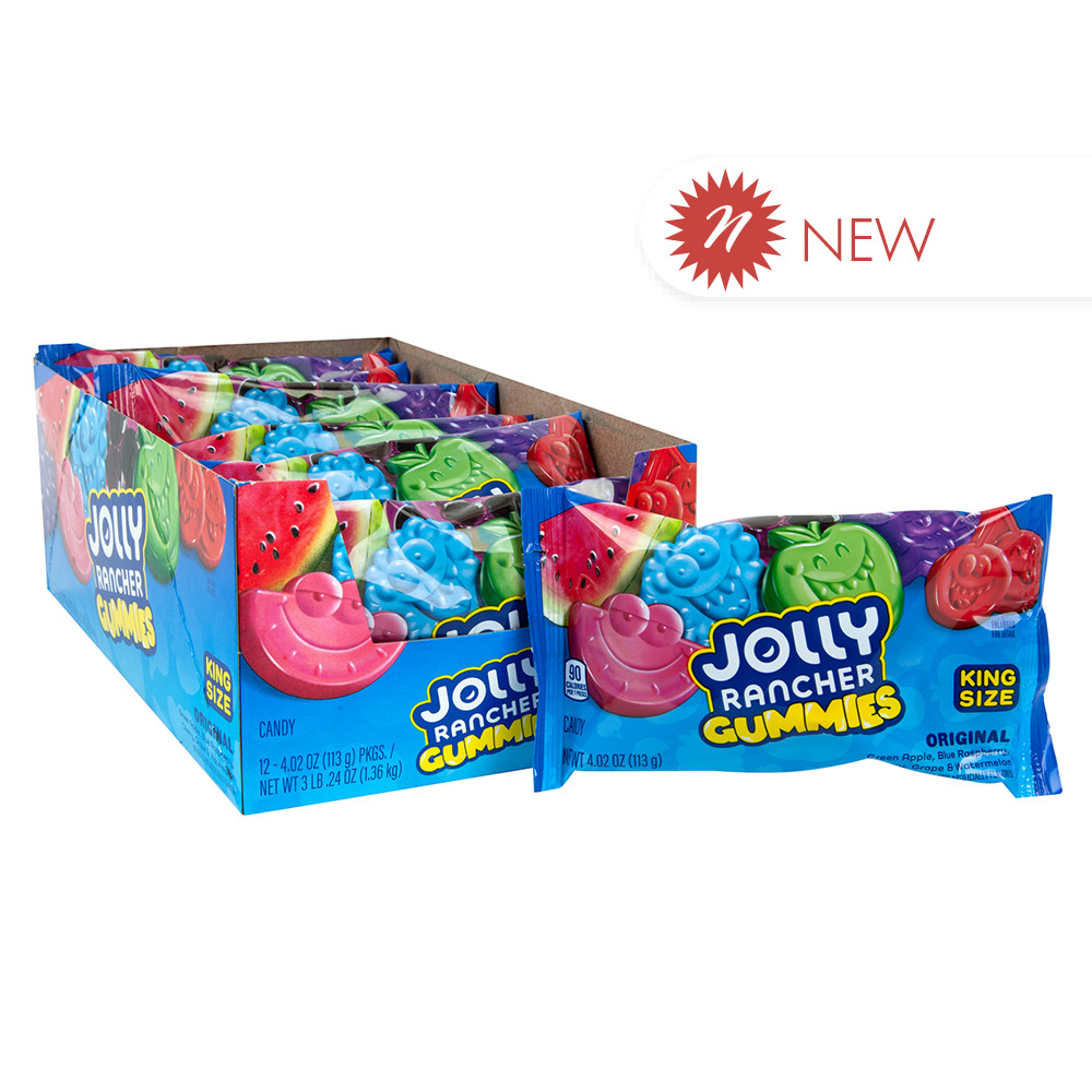 Jolly Rancher Original Gummies King Size 4.02 oz Bag | Nassau Candy