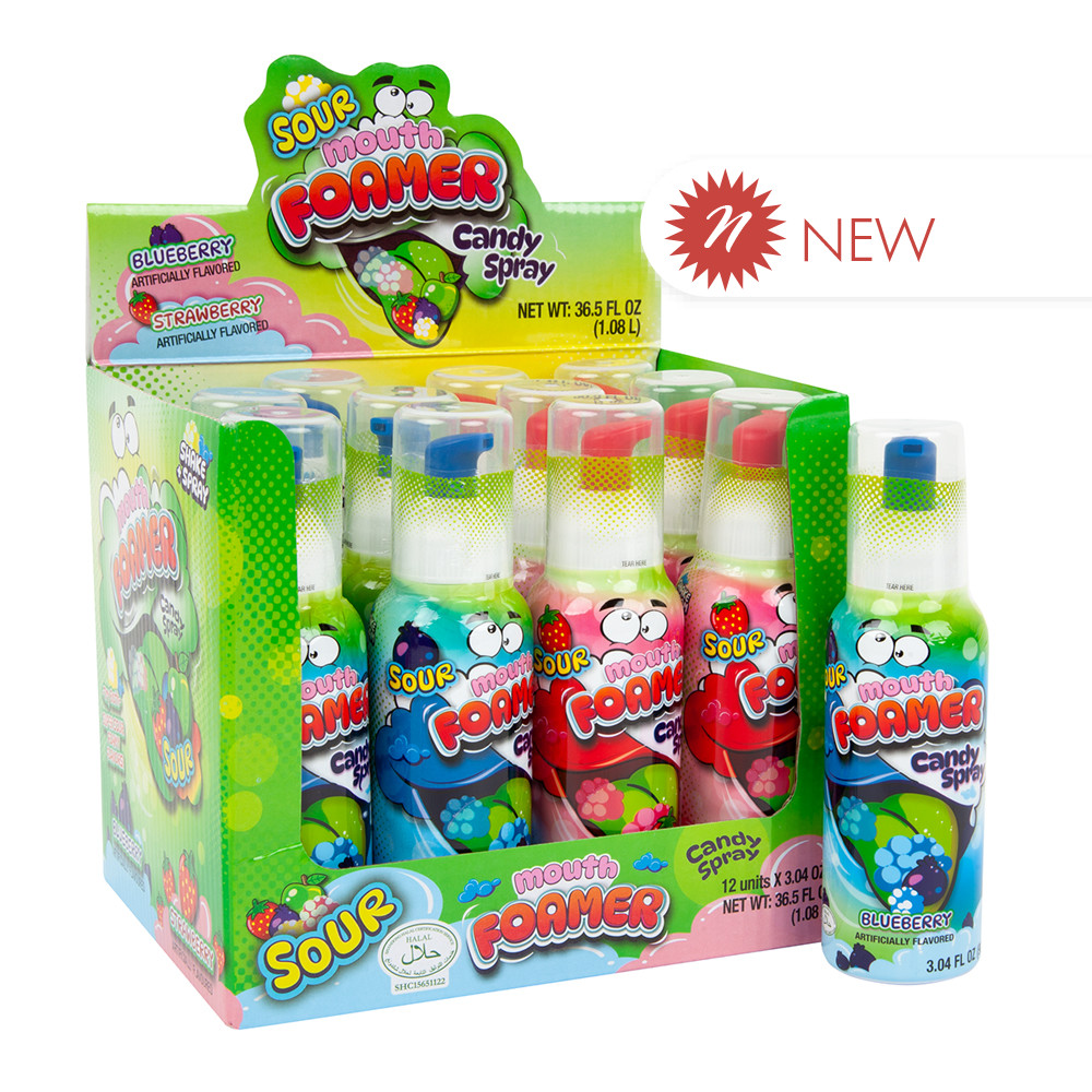 Mouth Foamer Sour Candy Spray 3.04 oz | Nassau Candy