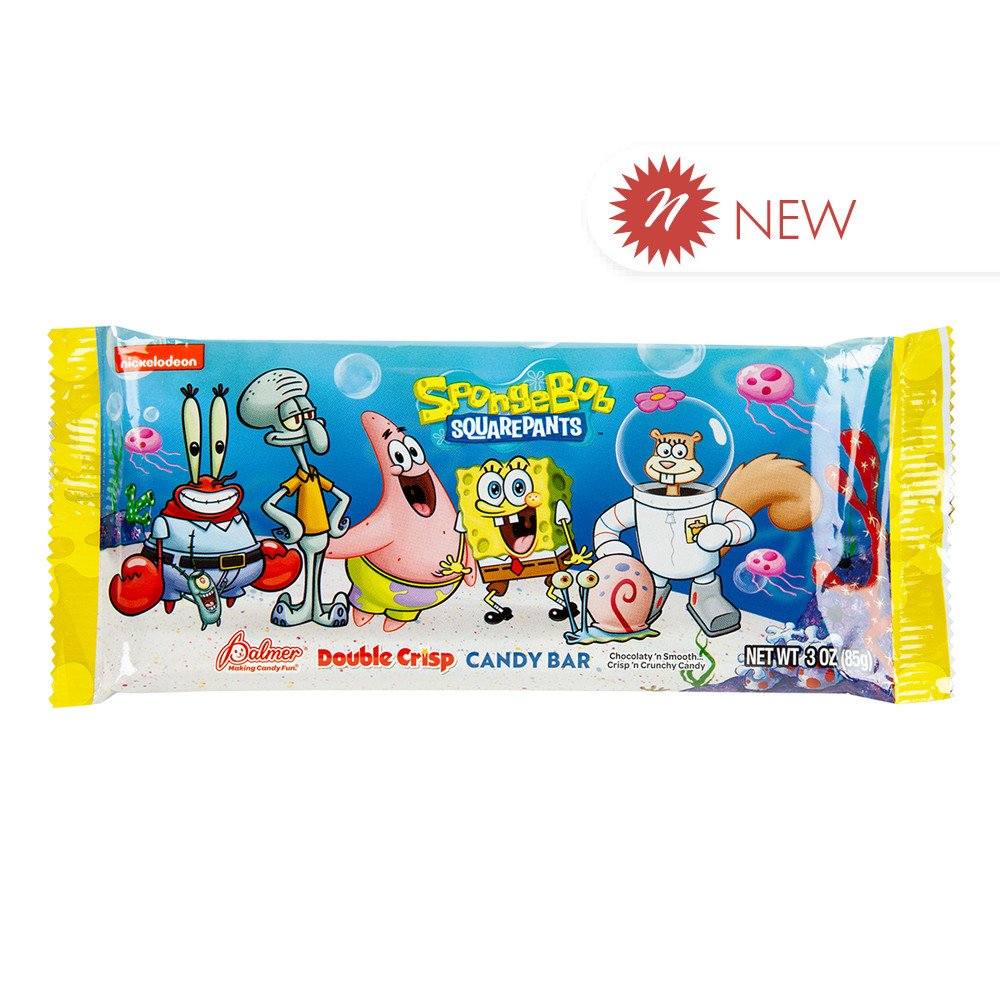 SpongeBob SquarePants Double Crisp Candy Bar 3 oz | Nassau Candy