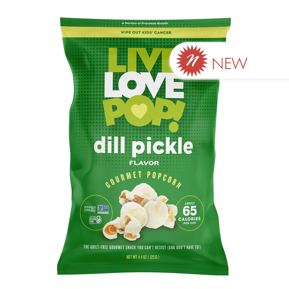 Live Love Pop! Dill Pickle Popcorn 4.4 oz Bag | Nassau Candy