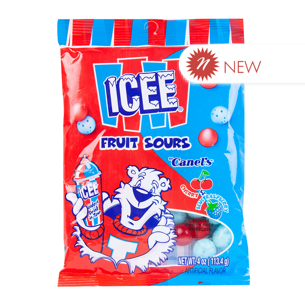 ICEE Fruit Sours 4 oz Peg Bag | Nassau Candy