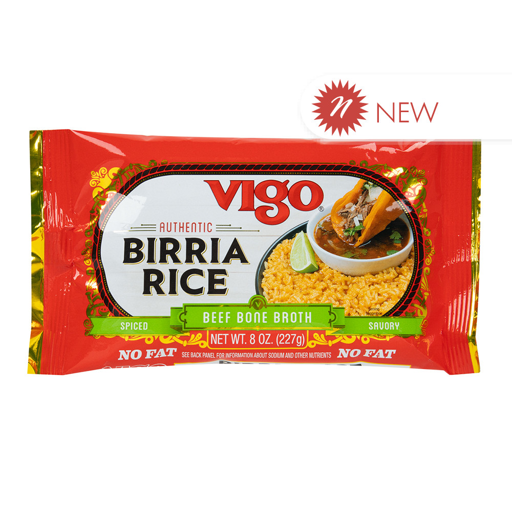 Vigo Birria Beef Bone Broth Rice 8 oz Bag | Nassau Candy