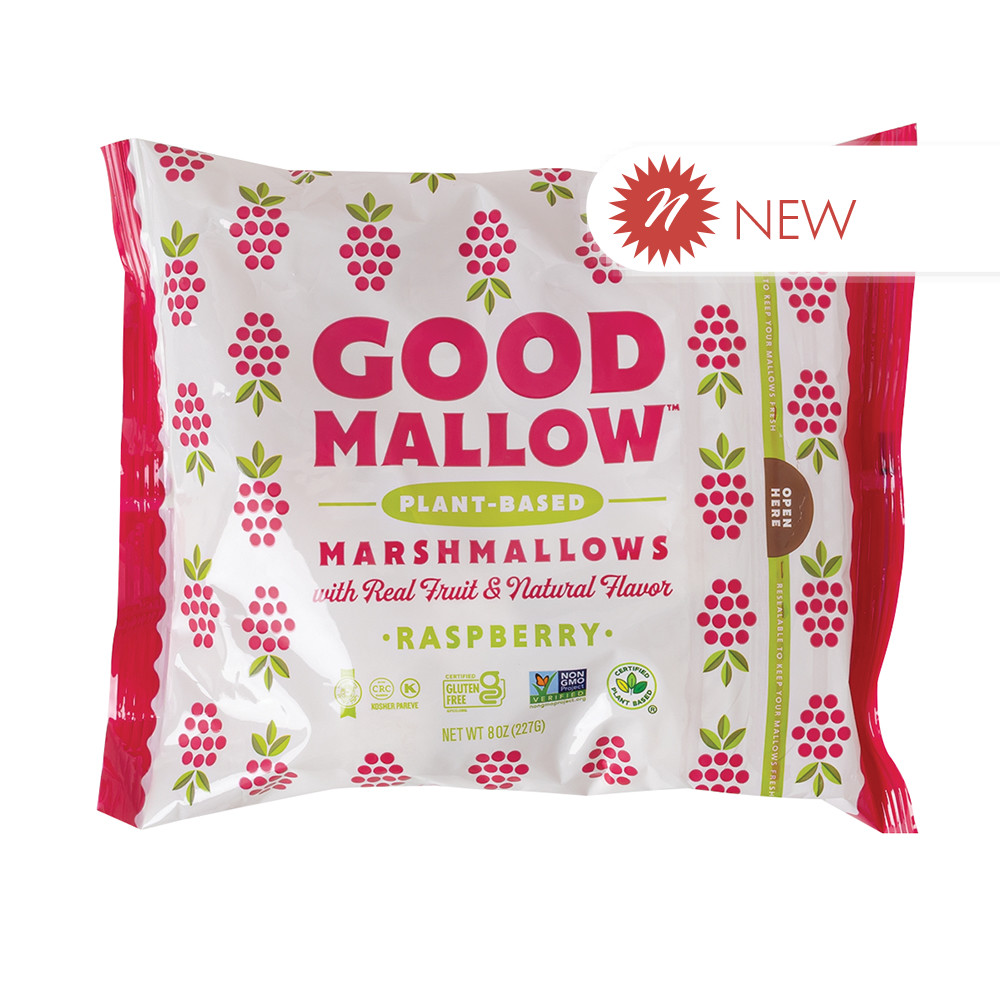 Good Mallow Raspberry Marshmallows Bag | Nassau Candy