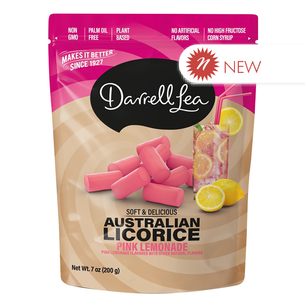 Darrell Lea - Pink Lemonade Soft Licorice - 7oz | Nassau Candy