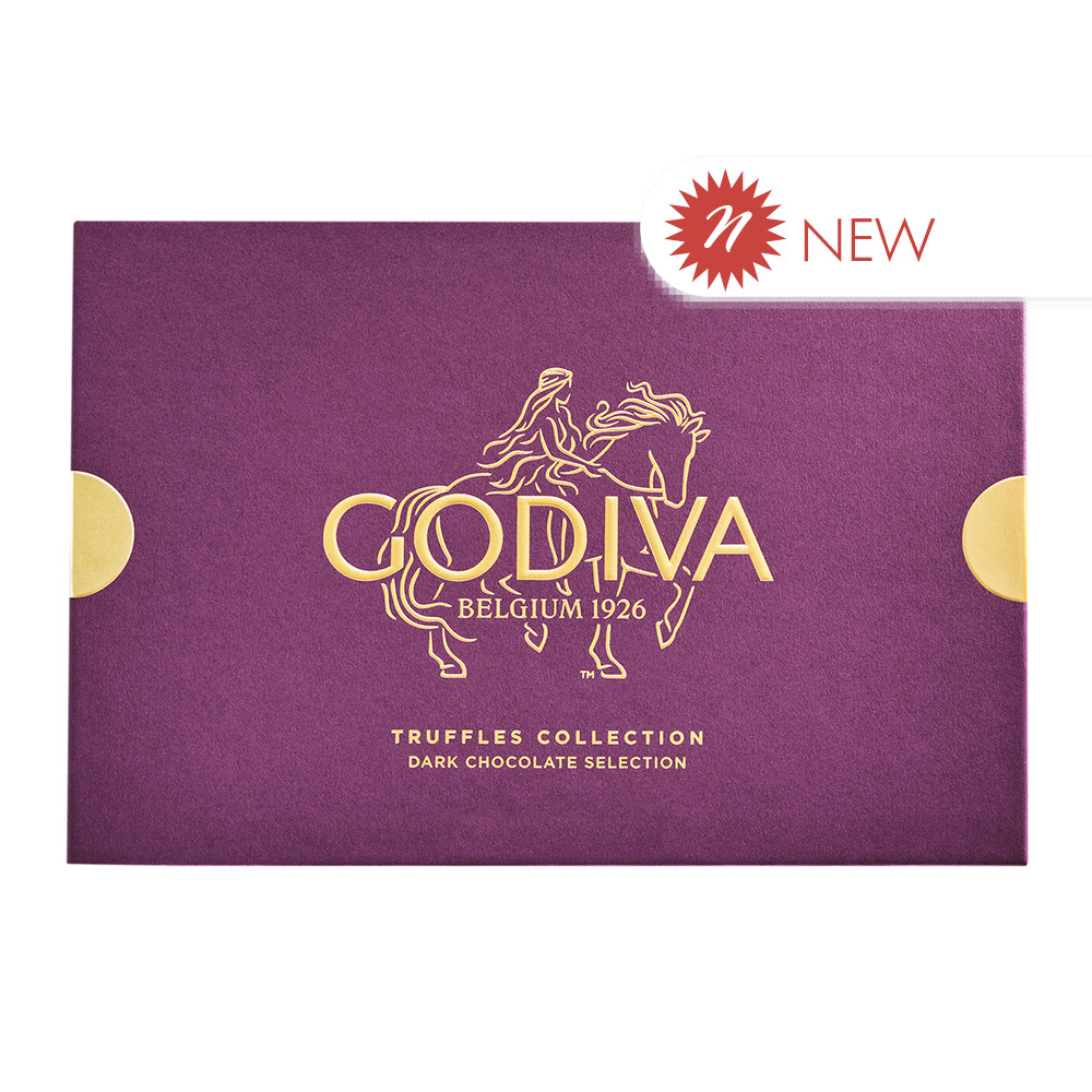 Godiva Signature Truffles Dark 15 Piece 6.8 oz Box | Nassau Candy