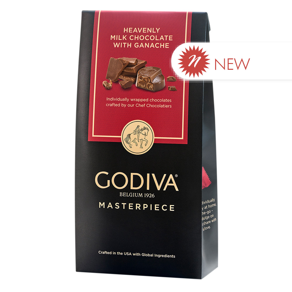 Godiva Masterpiece Milk Chocolate Ganache 4.1 oz Bag | Nassau Candy