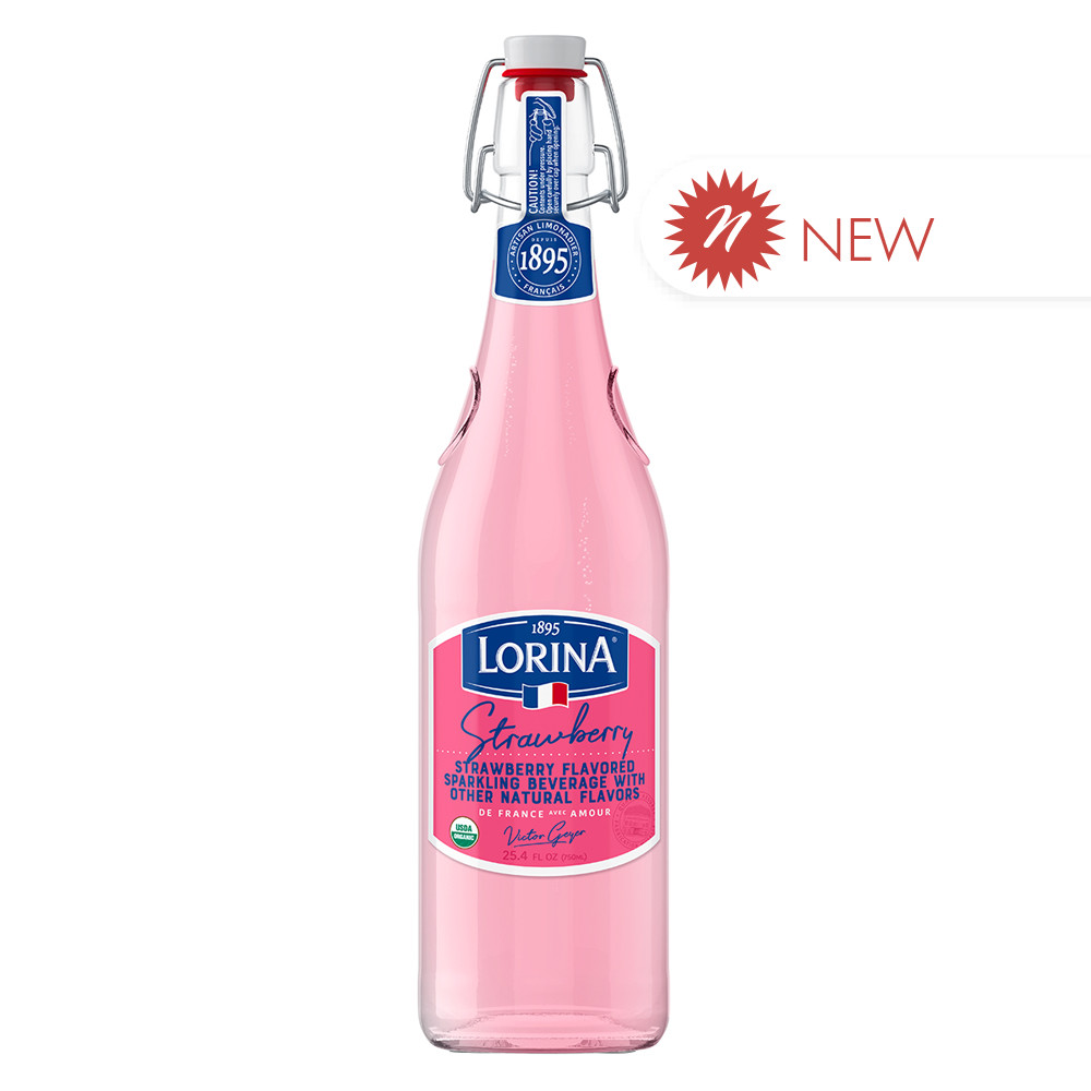 Lorina Sparkling Strawberry 11.1 oz Bottle | Nassau Candy
