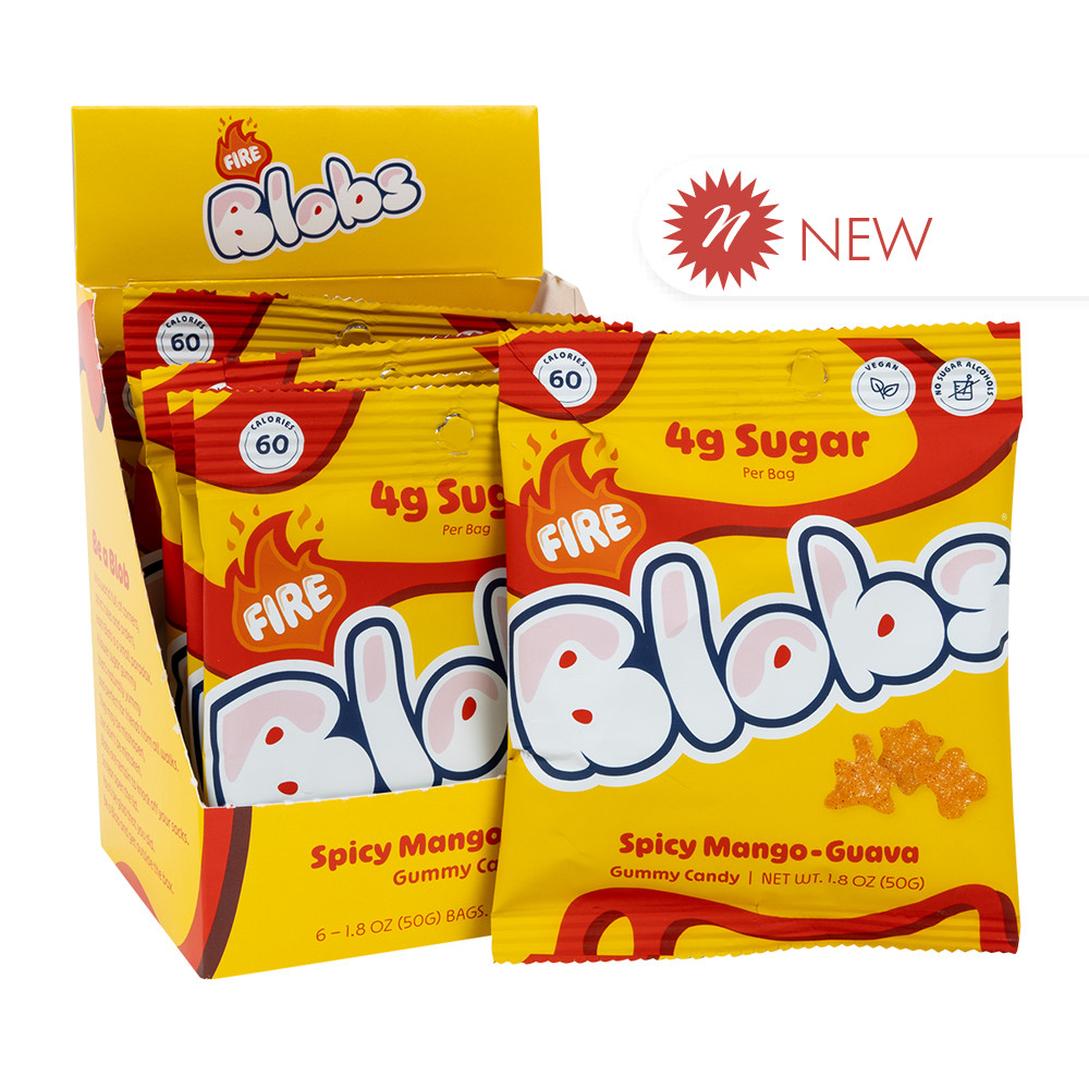 Blobs - Gummy Candy - Fire Guavamango - 1.8oz | Nassau Candy
