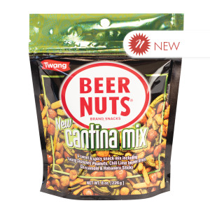 Beer Nuts Cantina Mix with Twang 8 oz Pouch | Nassau Candy