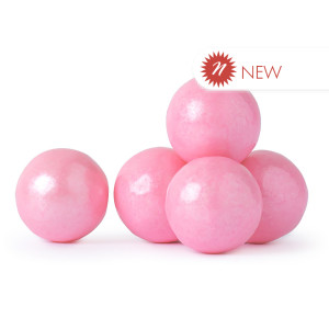 Clever Candy Shimmer Frutti Light Pink Gumballs | Nassau Candy