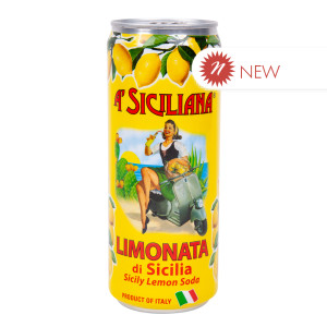 A'siciliana Limonata Soda 6 Pack 11.5 oz Can | Nassau Candy