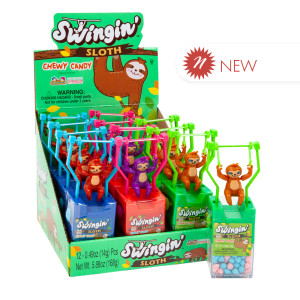 Kidsmania Swinging Sloth Chewing Candy 0.49 oz | Nassau Candy