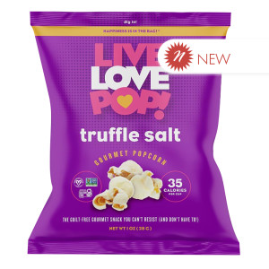 Live Love Pop! Truffle Sea Salt Popcorn 1 oz Bags | Nassau Candy