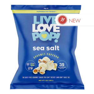 Live Love Pop! Sea Salt Gourmet Popcorn 1 oz Bags | Nassau Candy