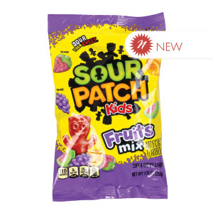 Sour Patch Kids Fruits Mix 7.35 oz Peg Bag | Nassau Candy
