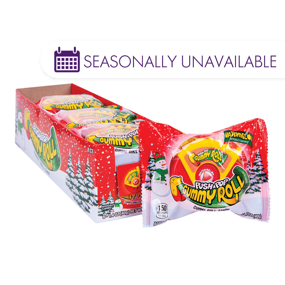 Push Pop Christmas Gummy Roll 1.4 oz | Nassau Candy