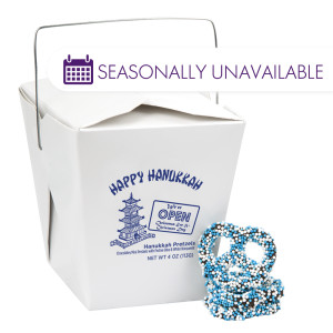 Clever Candy Happy Hanukkah Nonpareil Pretzels | Nassau Candy