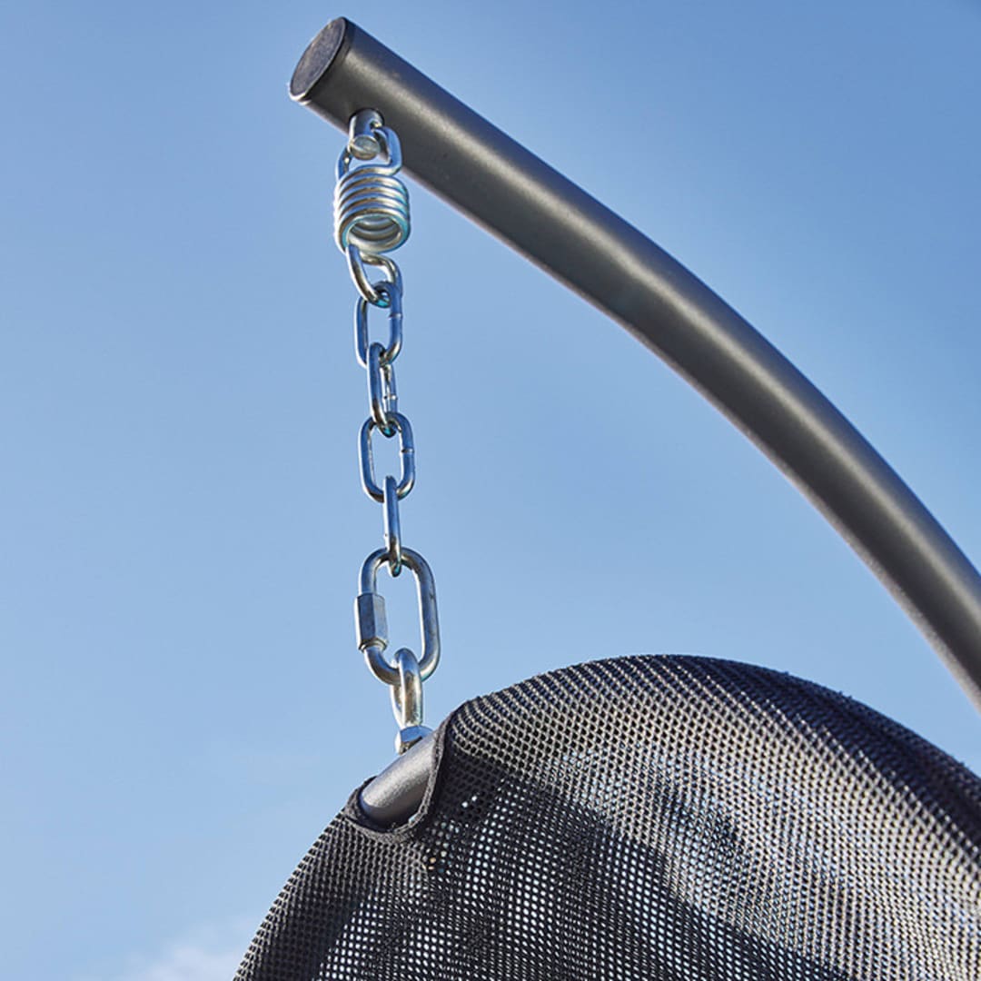 Fauteuil Suspendu Enya - Acier - TPEP - Coloris grey/noir