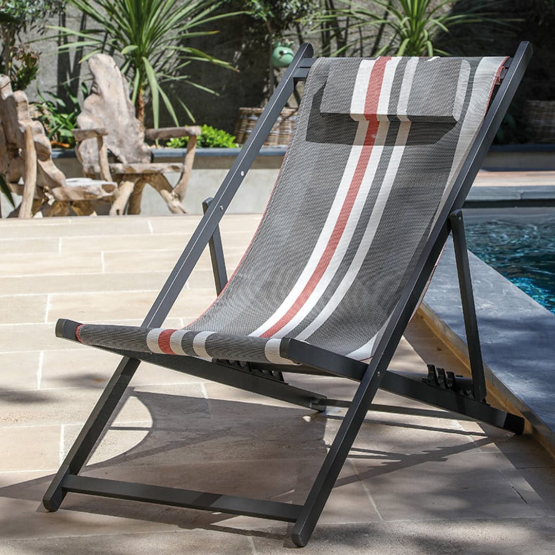 Chilienne pliante Linéa - Aluminium - Toile