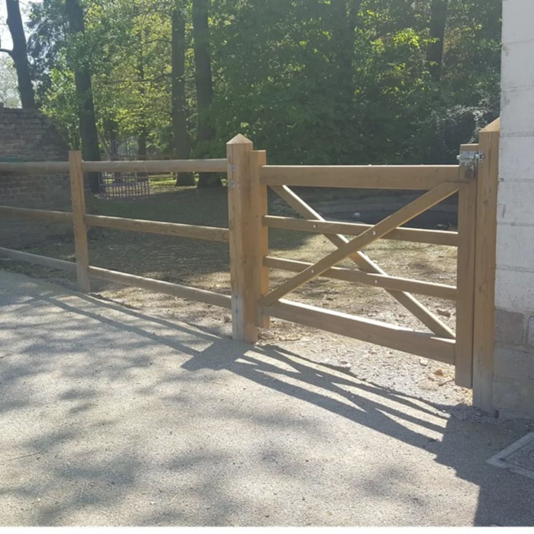 Porte simple - RANCHO - vert - H.120 x l.166 cm