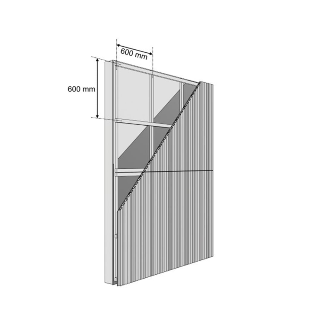 Bardage Composite - Fiberdeck - WEO 35 - Ep.33 mm / l.170 mm / L.3,90 m