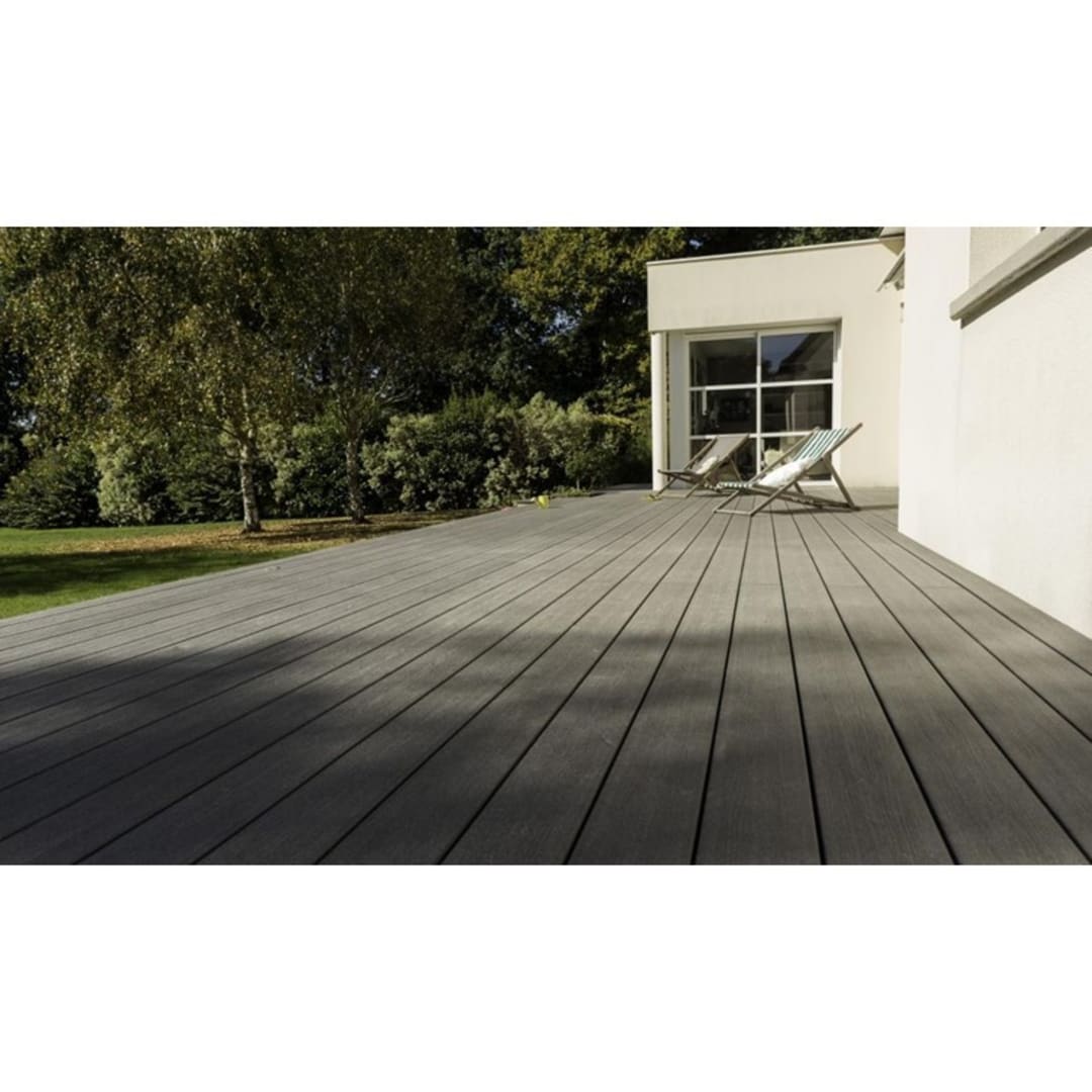 Lame composite Silvadec Elégance Structurée de coloris Gris Anthracite