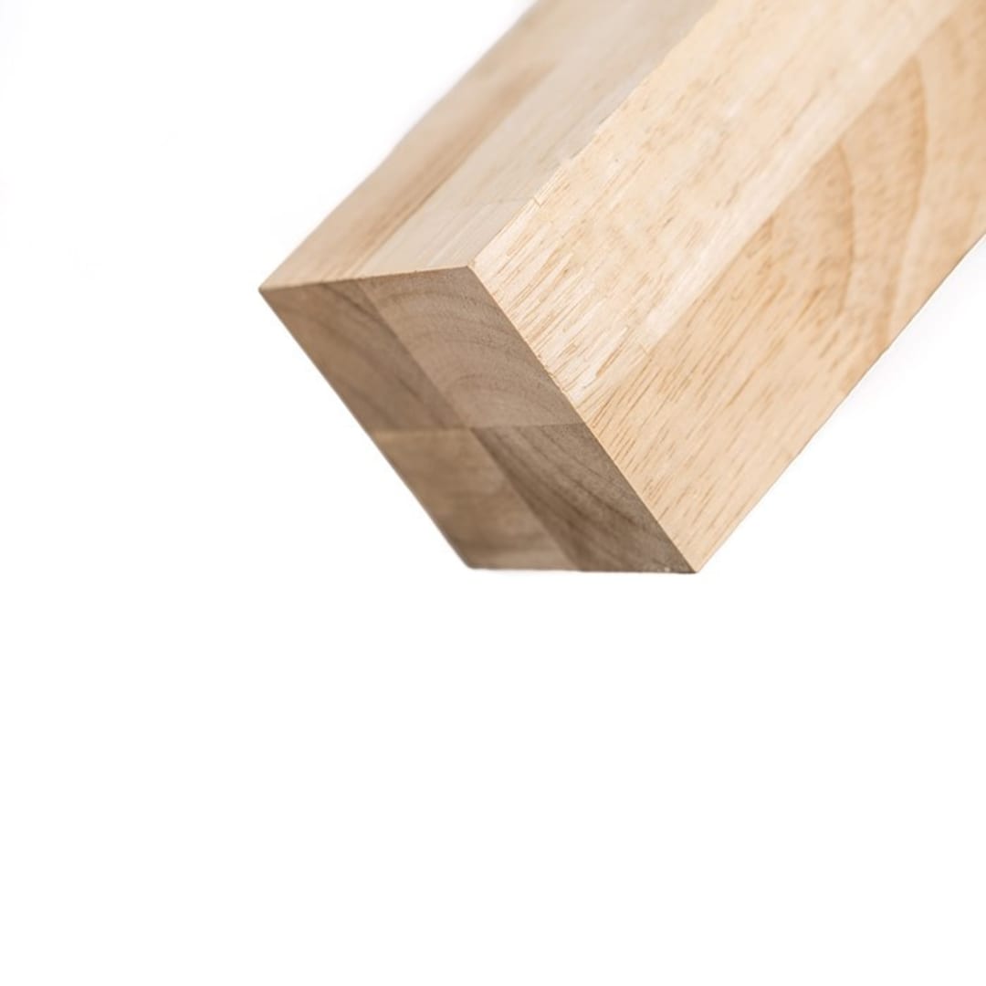 Poteau lamellé-collé - Hévéa Ep.70 mm / l.70 mm / L.4500 mm - Qualité A/B