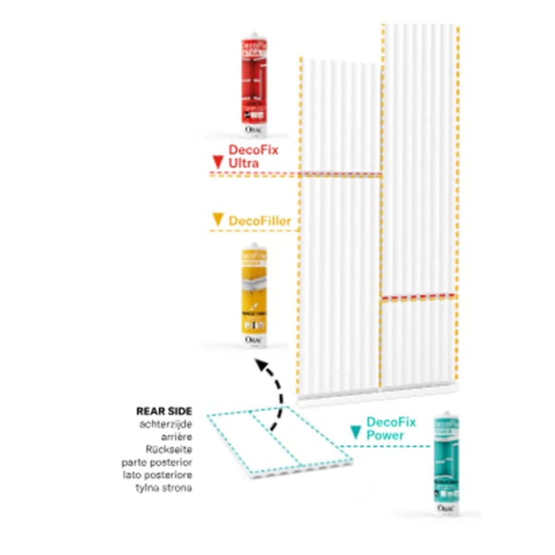 Panneau de revêtement mural 3D - W112 RIDGE - L.2000 mm x l.250 mm x Ép ...