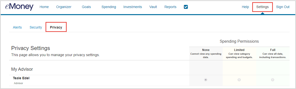 eMoney - Spending & Budgeting Tool - Navalign