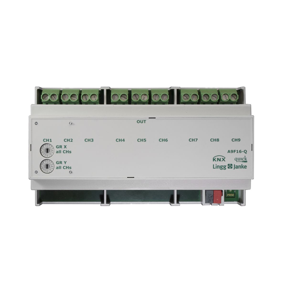 Lingg & Janke A9F16-Q, KNX quick Switching actuator 9 fold NCMS