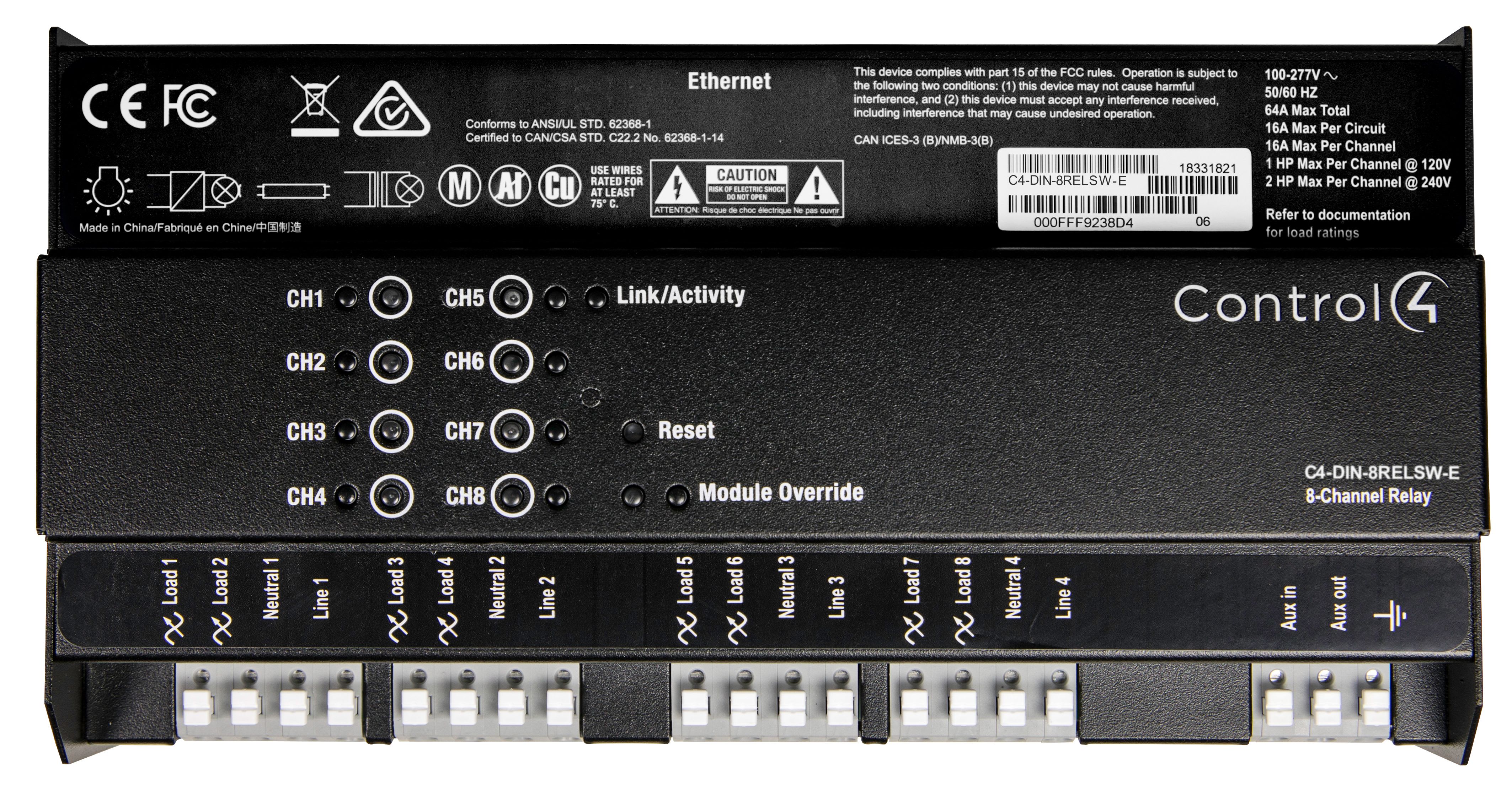 Control4 C4-DIN-8RELSW-E NCMS